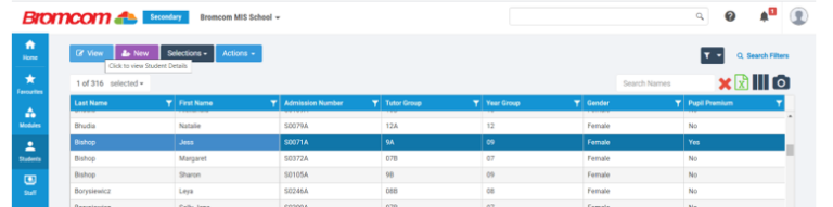 How to Transfer Students between Groups – Bromcom – Documentation Centre