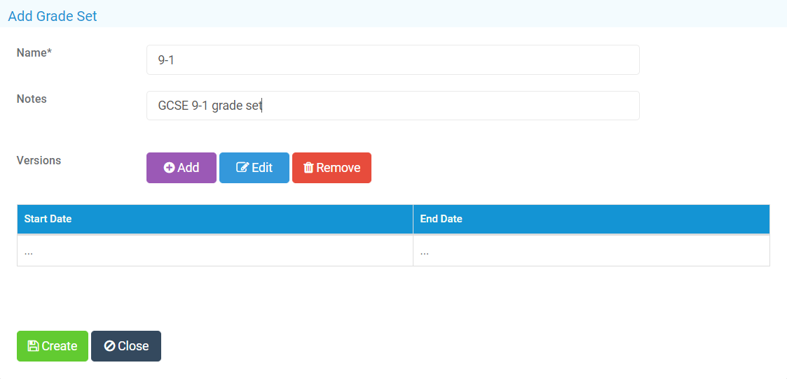 How to Create Grade Sets – Bromcom – Documentation Centre