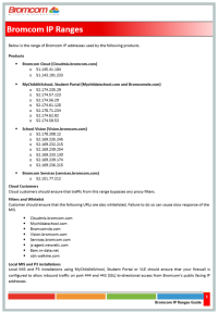 Setup Guides – Bromcom