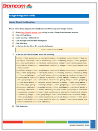 Setup Guides – Bromcom