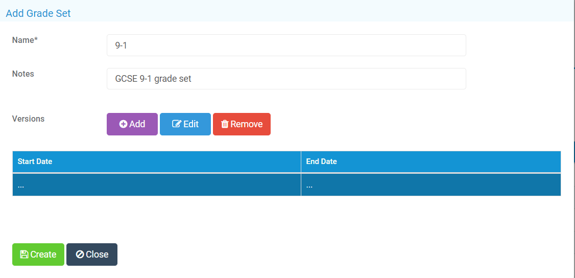 How to Create Grade Sets – Bromcom – Documentation Centre