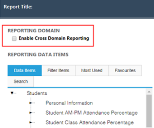 How to use Cross Domain Reporting – Bromcom – Documentation Centre