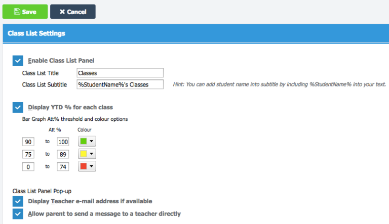 How to Set up Class List Configurations – Bromcom
