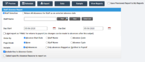 How to Report on Staff Absence Codes – Bromcom