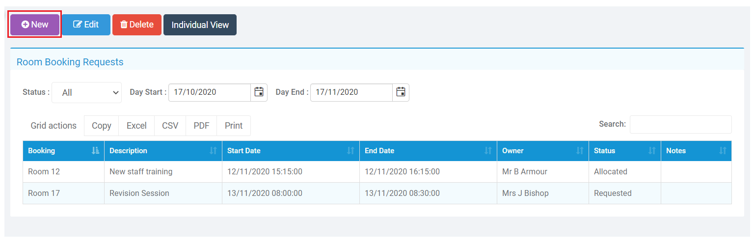 How to Manage Room Booking Requests – Bromcom – Documentation Centre