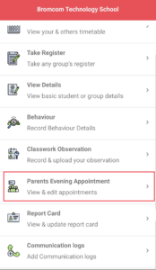 How To View and Edit Parents Evening Appointments using the Teacher App ...