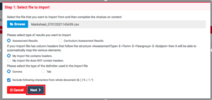 How to Import Assessment Data from a CSV – Bromcom