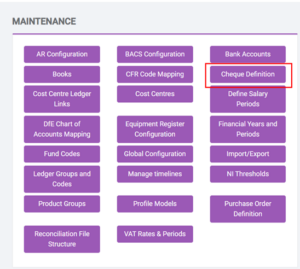 How to complete a Cheque Run including setting up Cheque Definition ...