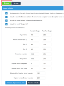 How to complete a Cheque Run including setting up Cheque Definition ...