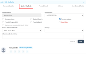 How to Manage and Add Contacts from a Student’s Record. – Bromcom ...