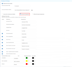 How to Setup MCAS Homework Configurations – Bromcom