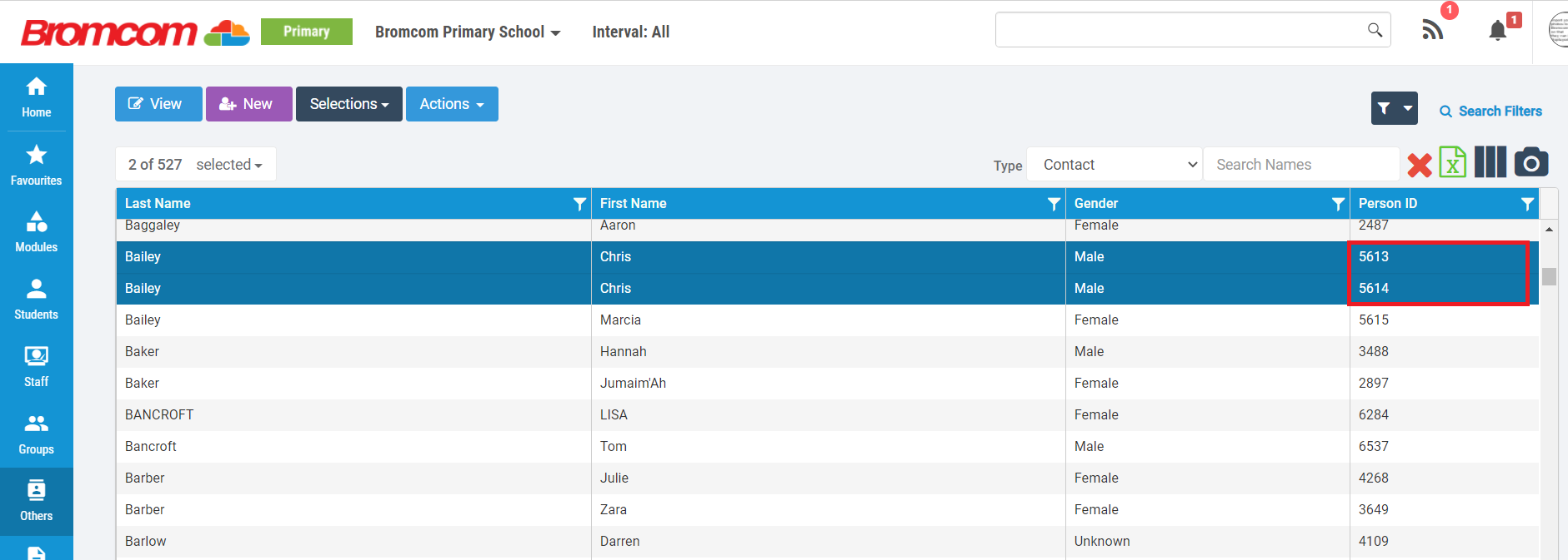 How To Manage Mcas Duplicate User Accounts Bromcom Documentation Centre