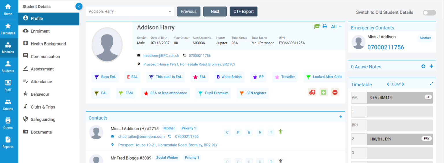 How to Run the Timetable Report for Students – Bromcom