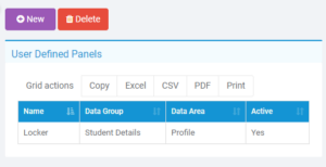 How to Add User Defined Panels – Bromcom – Documentation Centre