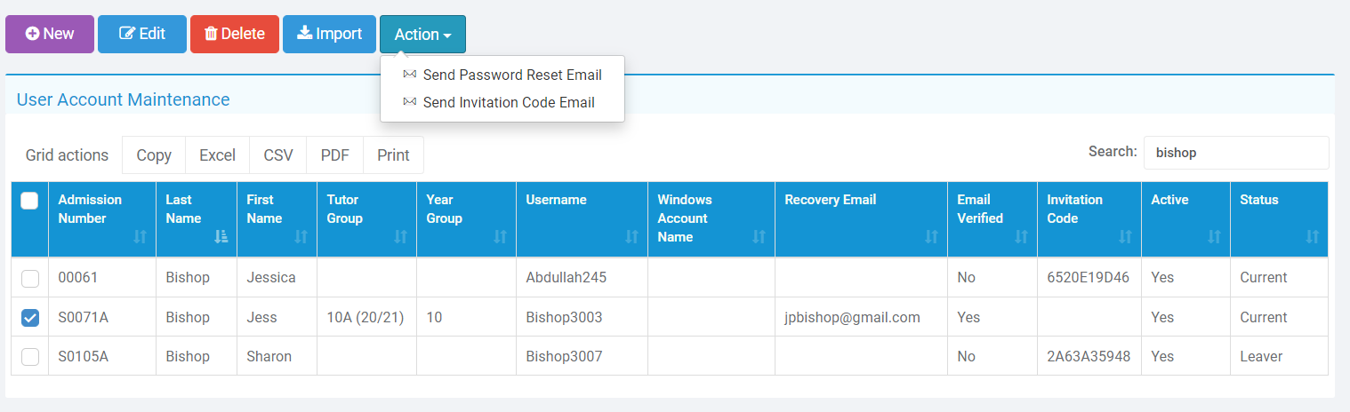 How to Manage Student Portal User Accounts – Bromcom – Documentation Centre