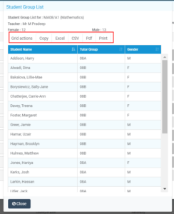 How to Run the Timetable Report for Students – Bromcom