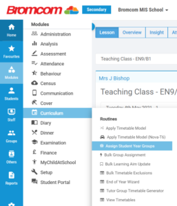 How to Assign Students to Year Groups – Bromcom