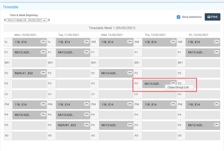 How to Run the Timetable Report for Staff – Bromcom