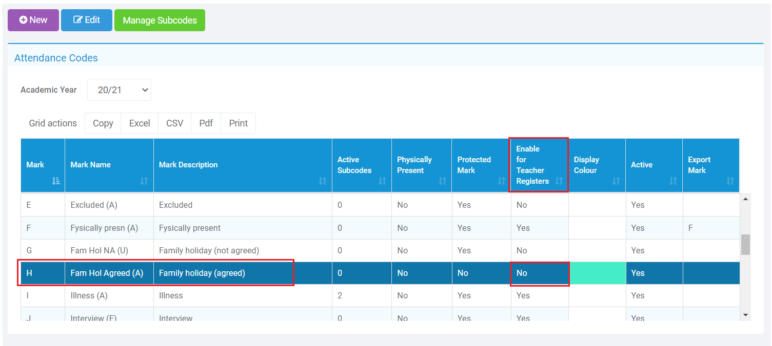 How to Create and Manage Attendance Codes/Marks – Bromcom ...