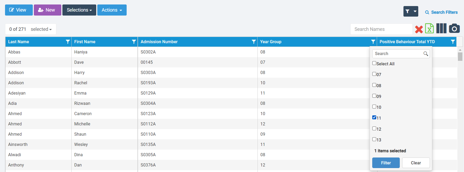 Behaviour Overview – Bromcom – Documentation Centre