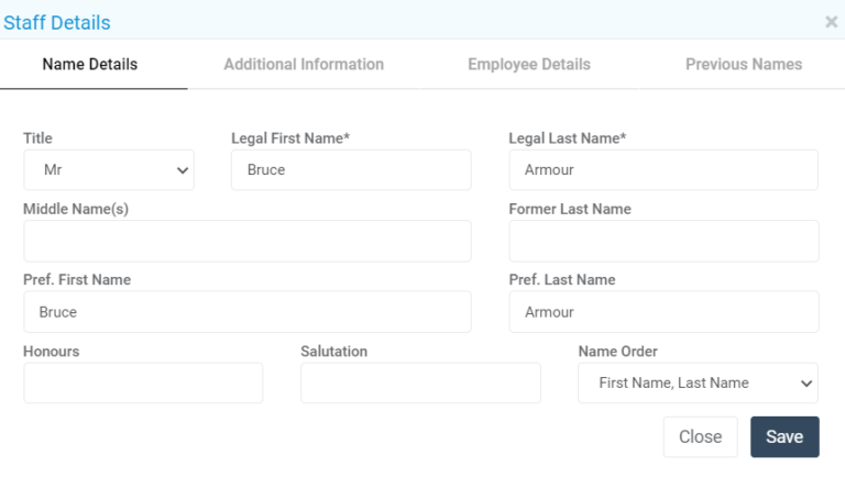 How to Edit a Staff Code – Bromcom – Documentation Centre