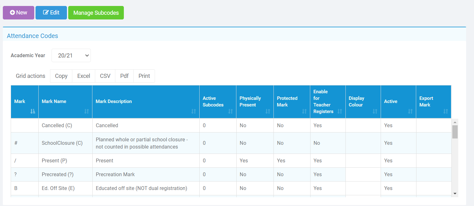 How to Create and Manage Attendance Codes/Marks – Bromcom ...