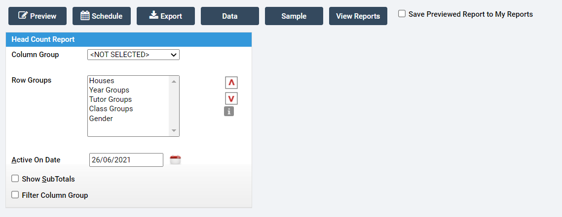 How to Run the Head Count Report – Bromcom – Documentation Centre