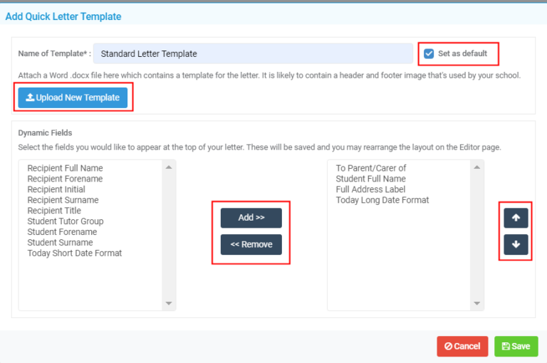 How to use Quick Letter – Bromcom – Documentation Centre