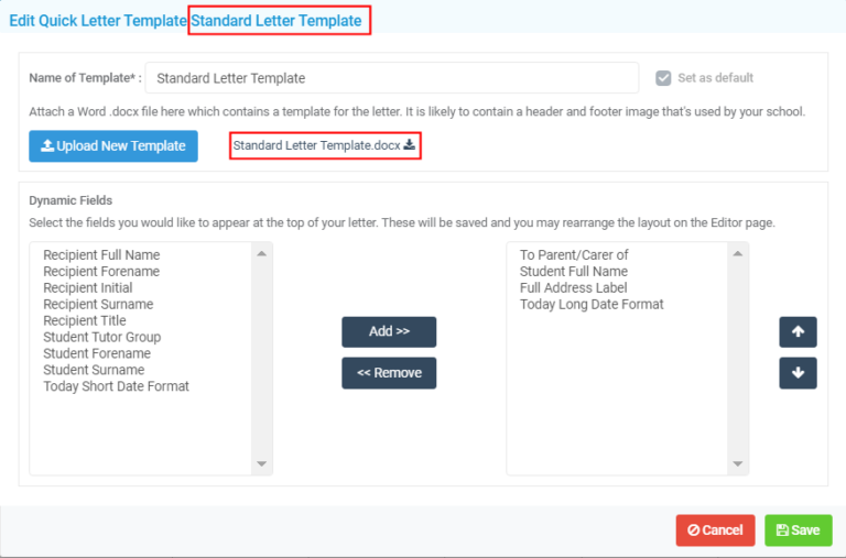 How to use Quick Letter – Bromcom – Documentation Centre