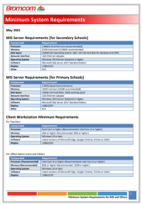 Setup Guides – Bromcom