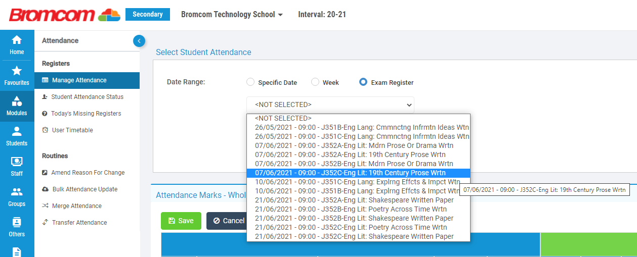 How to Manage Attendance – Bromcom – Documentation Centre