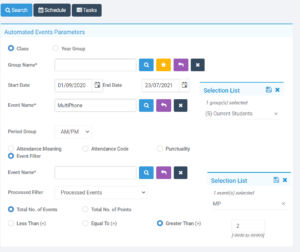 How to Create an Automated Event in Behaviour – Bromcom – Documentation Centre