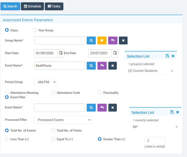 How to Create an Automated Event in Behaviour – Bromcom – Documentation ...