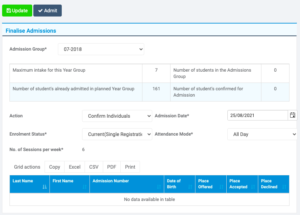 How to Finalise Admissions – Bromcom – Documentation Centre