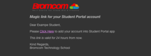 How to enable Magic Link for the Student Portal – Bromcom ...