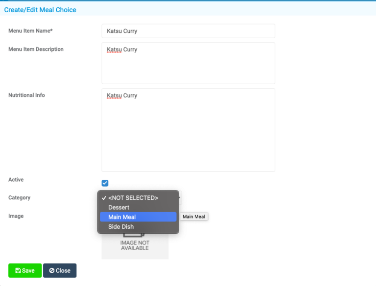 How to create a MyChildAtSchool Dinner Menu – Bromcom – Documentation Centre
