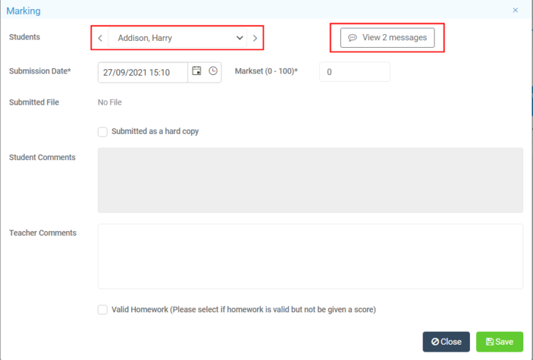 How to Send and Reply to Messages for Homework in Student Portal for a ...