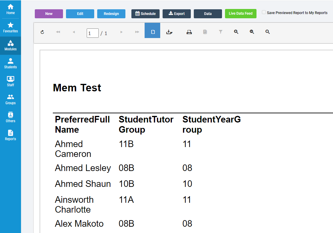 How to add a Student Selector to an Adhoc Report – Bromcom ...