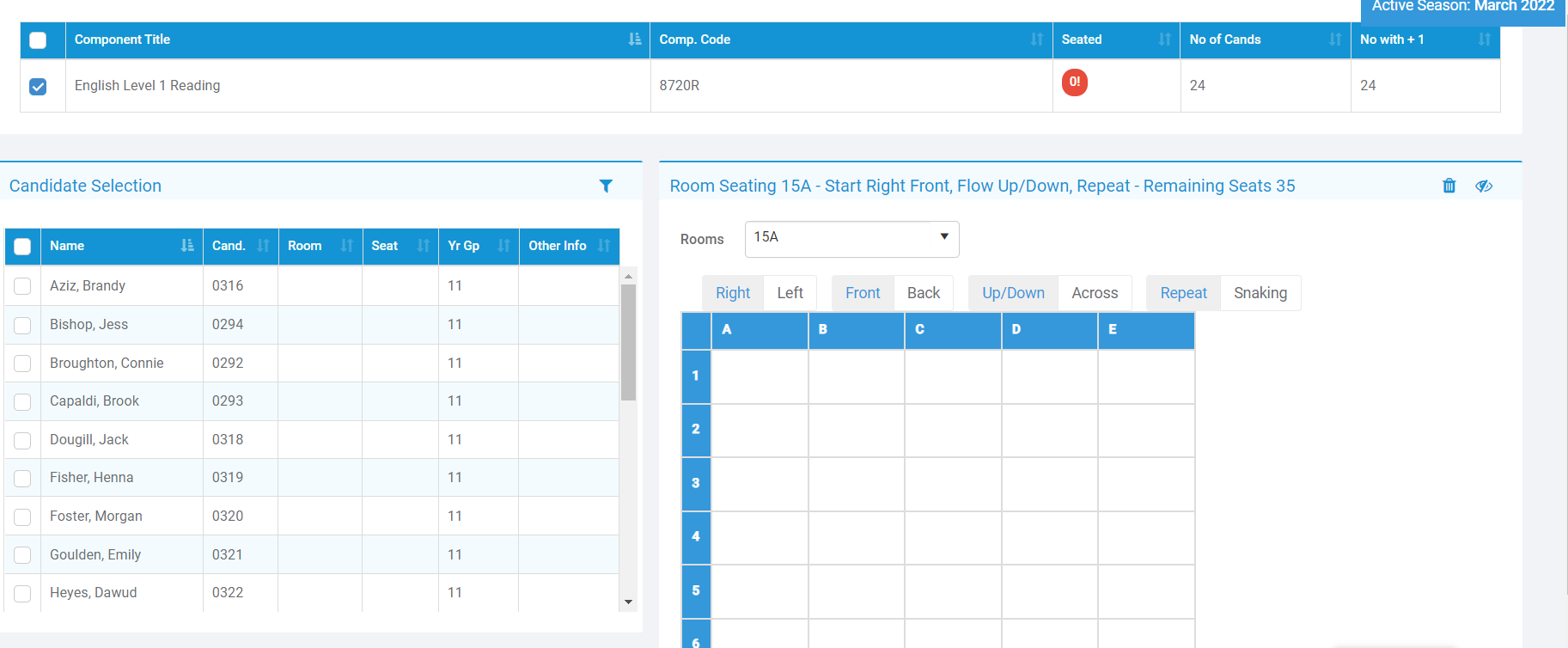 How to Add Exams Rooms/Seat Exam Candidates – Bromcom – Documentation ...