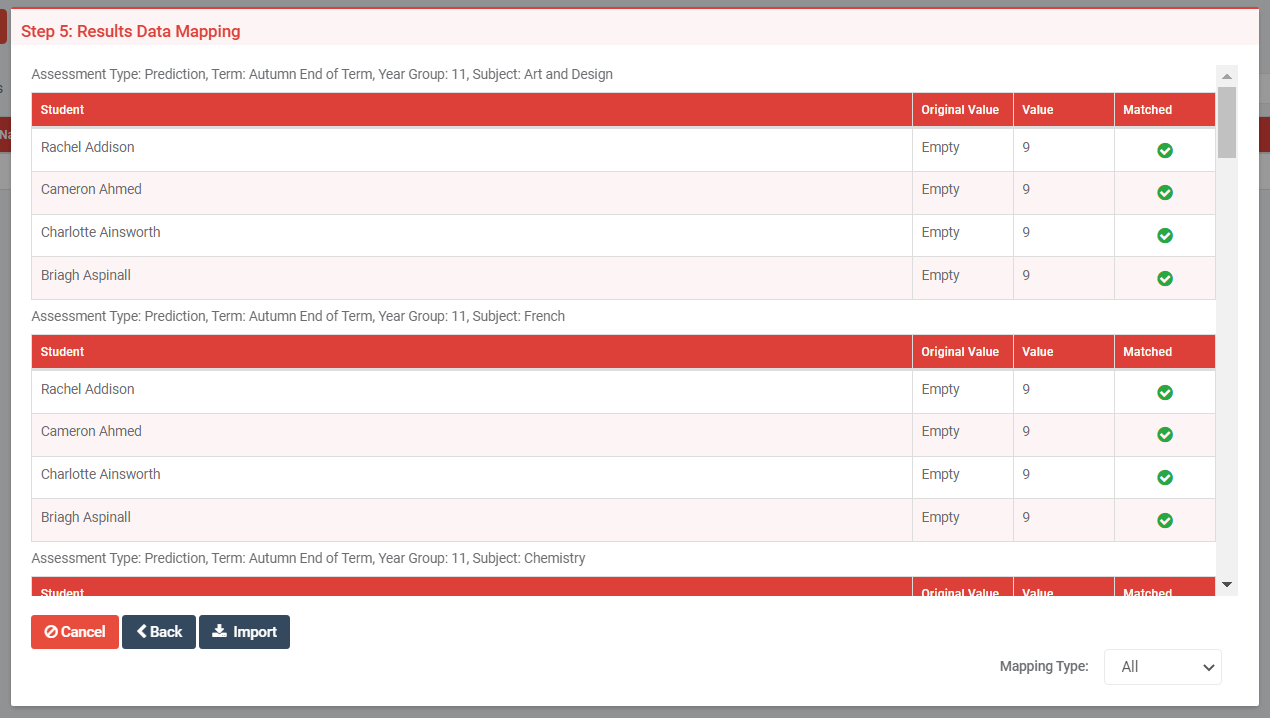 How to Import Assessment Data from a CSV – Bromcom – Documentation Centre