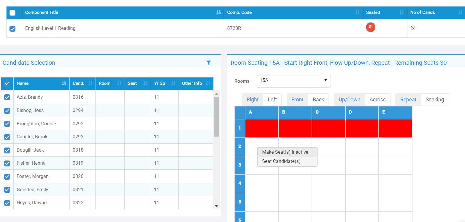 How to Add Exams Rooms/Seat Exam Candidates – Bromcom – Documentation ...