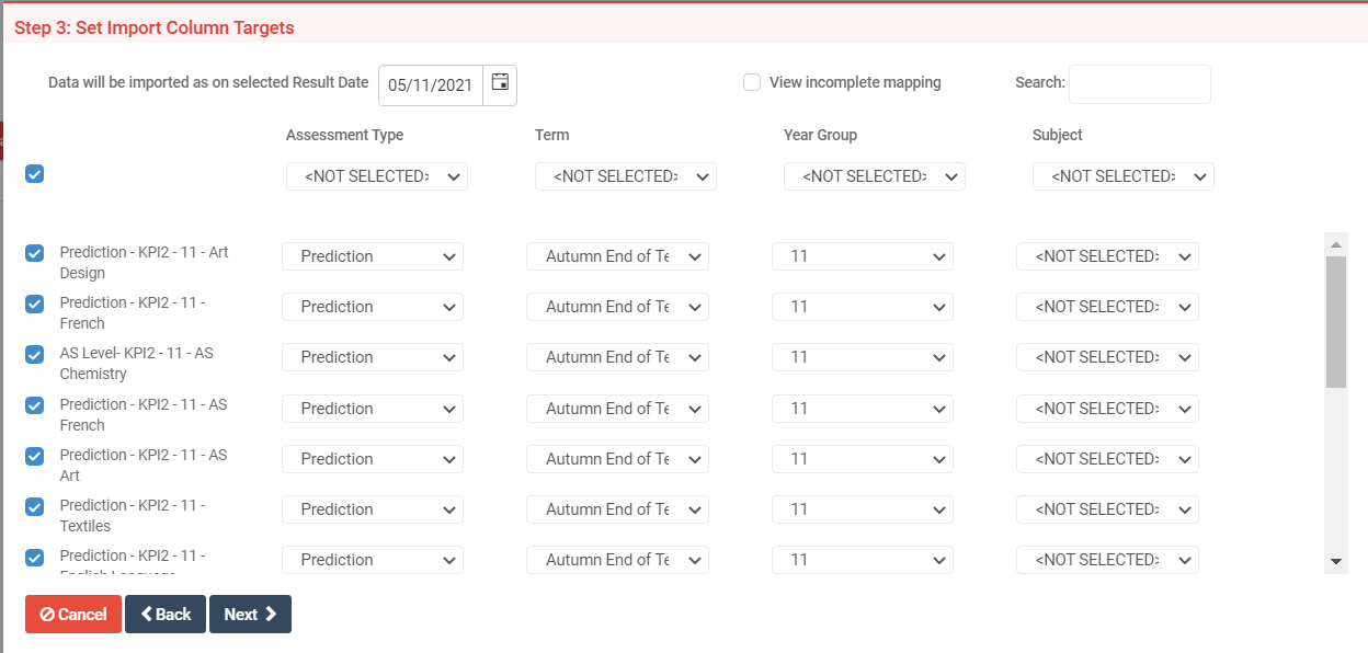 How to Import Assessment Data from a CSV – Bromcom – Documentation Centre
