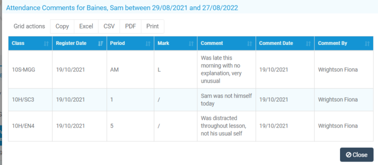 How to View the Student Details Attendance Page – Bromcom ...