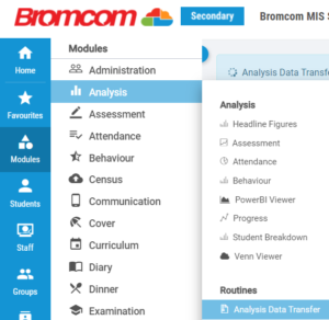 How to Set Up Analysis for Assessment – Grade by Group Summary – Bromcom – Documentation Centre