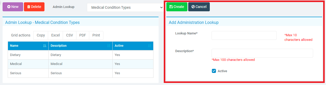 How to create Medical Condition Types and Medical Conditions – Bromcom ...