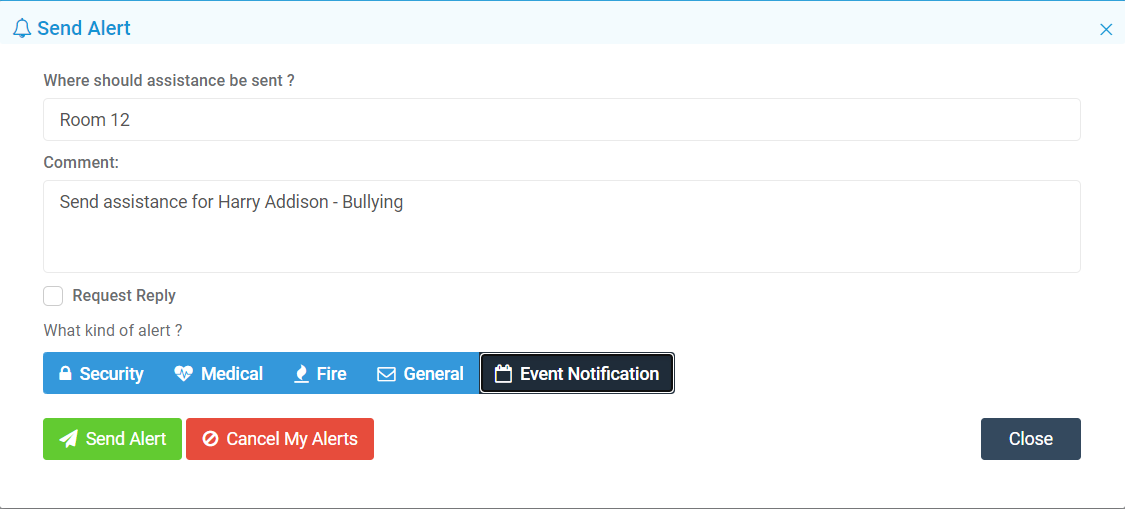 How to Create an Event Alert – Bromcom