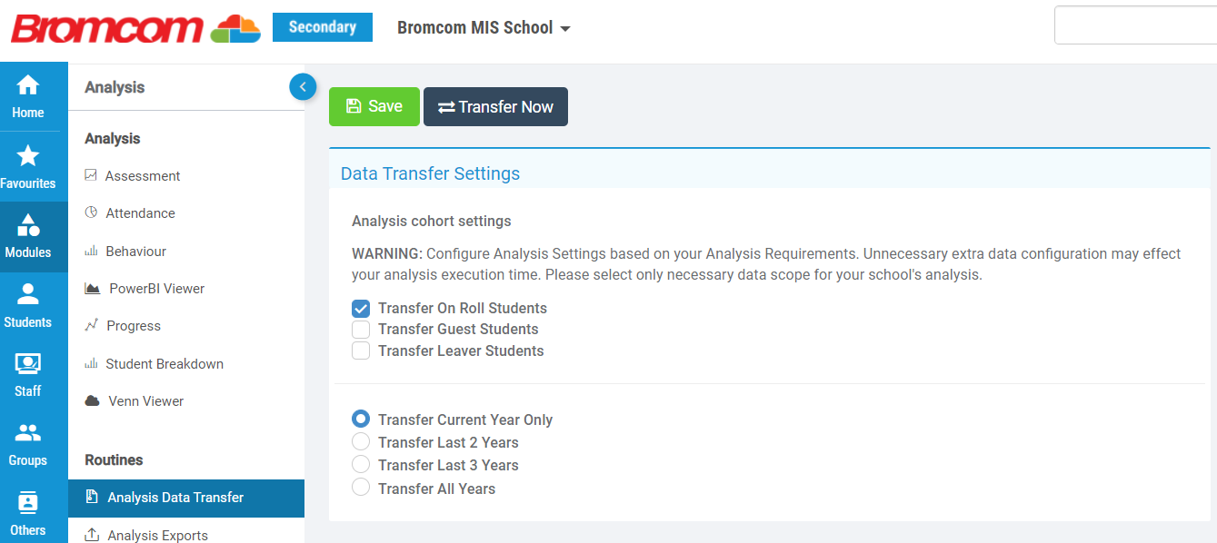 How to Set Up Analysis for Assessment – Summary – Bromcom – Documentation Centre