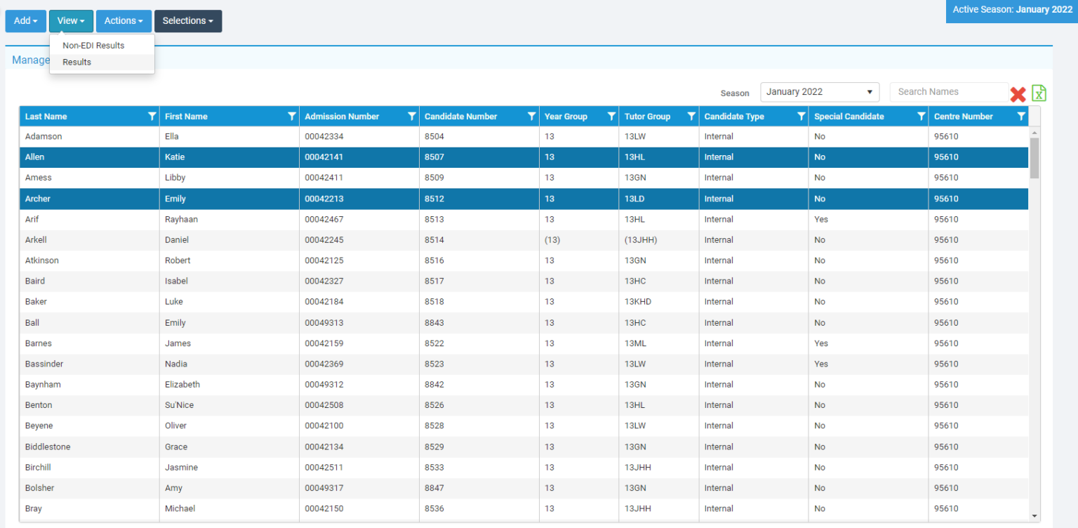 How to View, Edit and Add Exam Results – Bromcom