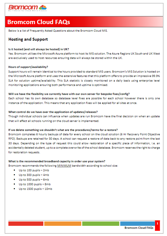 Setup Guides – Bromcom