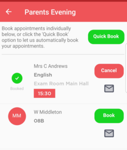 How to book Parents Evening appointments using MCAS – Bromcom ...